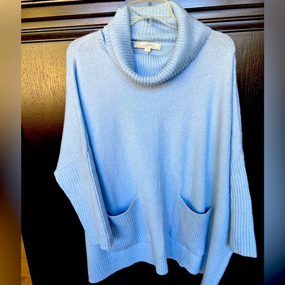LOFT | Sweaters | Loft Light Blue Pullover Sweater Size Large | Poshmark